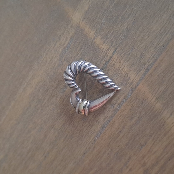 David Yurman | Jewelry | Vintage David Yurman Heart Brooch | Poshmark